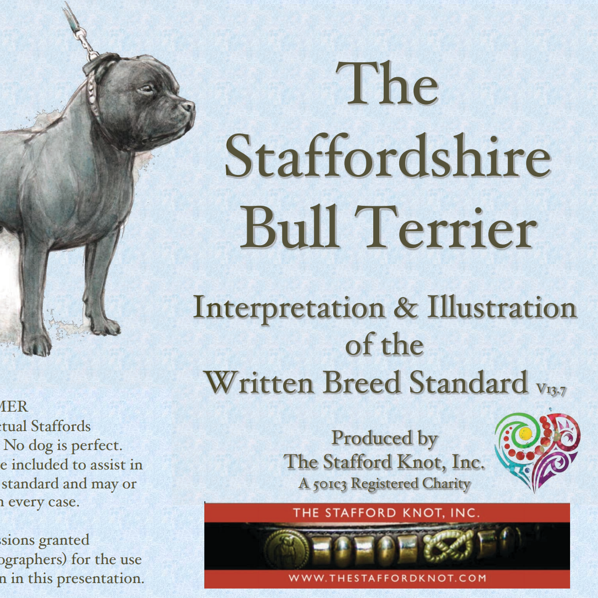 Staffy Illustrated Standard TSK - Staffordshire Bull Terrier 1935®